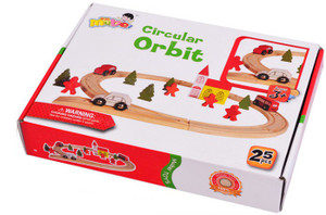 Kandle Circular Orbit Wooden Round Track Toys for Children Assembled ...