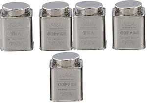 Aditya International Steel Tea Coffee & Sugar Container - 900 ml Price ...