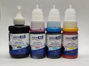 AQUA JET WATER BASED DYE INK CANON GI 790 / 1000 / 2000 / 3000/ 4000 ...
