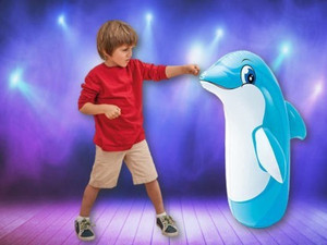 Rubela Hit Me Toy for Kids 3-D Inflatable Bouncer Toy Water Base for ...