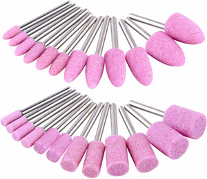 KAVYA TOOLS POWER 2 Shaped and 6 Sizes Grinding Wheel Bits 24 Pieces ...