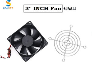 samest 3 Inch SF004 Dc Fan high Speed 12V PC Cooling Fan (Pack of 1 ...