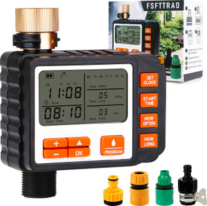 FSFTTRAD Sprinkler Drip Water Timer IP65 Waterproof 3 Inch Large Screen ...