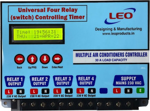 Leo 4 channel timer Programmable Electronic Timer Switch Price in India ...