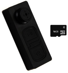 13-HI-13 HD spy Hidden button camera with 16gb card audio & video ...