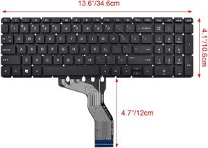 SellZone Keyboard For HP Pavilion 15-BA010NR, 15-BS100, 15-BS015DX, 15 ...