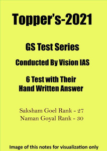 Topper's Naman And Saksham Goyal 6 GS Test Series Handwritten Notes For ...