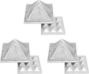 TREEMAISON Aluminum 2 Layer Pyramid – Vastu Remedy ( 3-Inch , Pack-03 ...