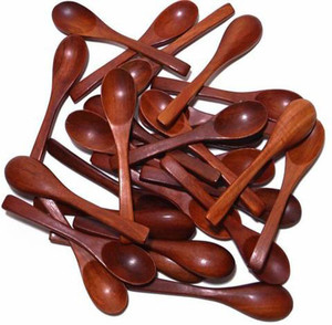 MD Furniturs Wooden Small Spoons for Tea, Ice-cream, Sugar & Salt (Pack ...