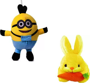 KPN Combo pack of Minion and Yellow Rabbit - 30 cm - Combo pack of ...