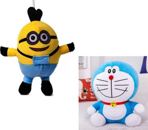 KPN Combo pack of Minion and Doremon Big - 30 cm - Combo pack of Minion ...