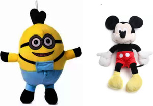 KPN Combo pack of Minion and Mickey - 30 cm - Combo pack of Minion and ...