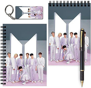 craft maniacs BTS CREW TWO A6 DIARY SET + FREE BTS WOODEN KEYCHAIN FOR ...