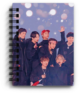 craft maniacs BTS PURPLE ENCHANTMENT 160 RULED PAGES DIARY FOR BTS ARMY ...