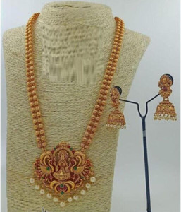 SUNDHA CREATION Copper, Alloy Gold-plated Gold, Green, Pink Jewellery ...