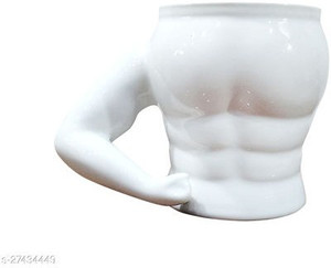 miRim Ceramic Muscle Body Shape Coffee / Milk mug with Unique handle ...