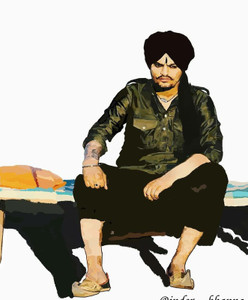 sidhu moosewala poster Multicolor Photo Paper Print Poster Photographic ...