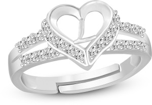 Heer Collection Heart Alphabet 'L' Valentine Ring Promise Propose ...