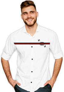 SVC CREATION Men Printed Formal White Shirt - Buy SVC CREATION Men ...