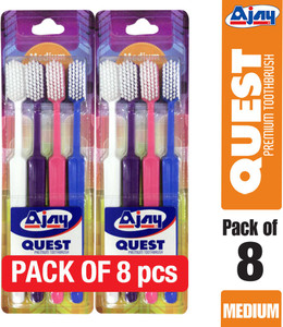Ajay Quest Offer Pack of 8 Pcs (Medium) Medium Toothbrush - Buy Baby ...