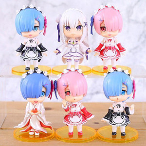 Mubco 6 Style Re Zero Starting Life in Another World Cute Doll PVC ...