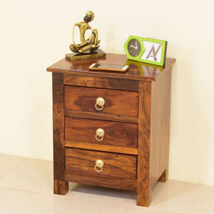 Tiber Solid Sheesham Wood Bed Side Table For Bed Room / Living Room ...