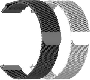 AOnes Pack of 2 Magnetic Loop Watch Strap for Fossil Gen 5 Garrett Hr ...