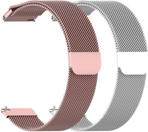 AOnes Pack of 2 Magnetic Loop Watch Strap for Fireboltt Ninja 3 Full ...