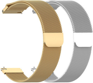 AOnes Pack of 2 Magnetic Loop Watch Strap Compatible for Fastrack ...