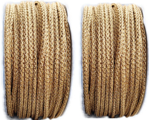 LOOPZE TWISTED CORD golden, 4 mm thickness piping dori best quality ...