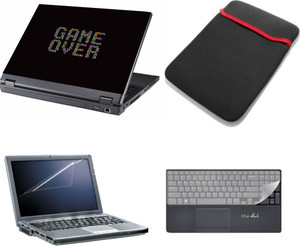 Lonaar 4IN1 Vinyl Decal Laptop Skin Combo With Screen Guard, Key Guard ...
