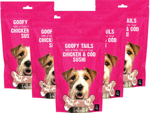 Goofy Tails Chicken & Cod Sushi Treats for Dogs and Puppies - 70 Grams ...