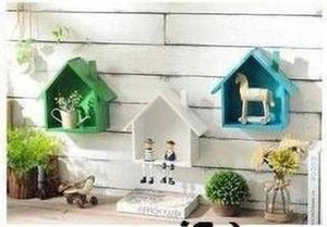 Screeno Wall Shelf Rack Shelves Lodge House Shape Shelf MDF Wall ...