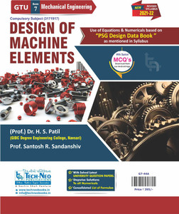 Design Of Machine Elements (Includes Typical MCQ's) For GTU Sem 7 ...