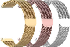 AOnes Pack of 3 Magnetic Loop Watch Strap Compatible for Fire-Boltt ...