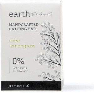 KIMIRICA Earth Shea Lemongrass Bathing Soap Bar, Handmade, 100% Vegan ...