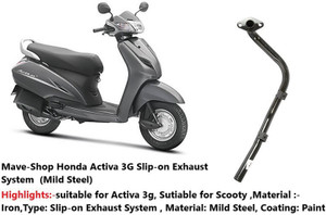 Mvaeshop Honda Activa 3G Slip-on Exhaust System Price in India - Buy ...