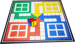 URBANE CHIC Ludo Mat Game Jumbo Size (4 X 4 Ft) with 4 Inch Dice ...