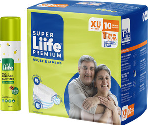 Super Liife Rash Free Adult Diaper Pants (10 Count) + Multi Purpose ...