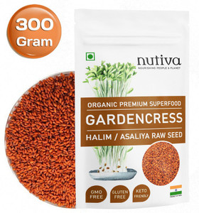 Nutiva Organics 300 Gram Garden Cress Seeds (Raw) Halam - Halim Garden ...