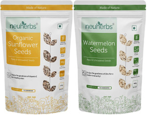 Neuherbs Watermelon & Sunflower Seeds Combo (Raw Unroasted Watermelon ...