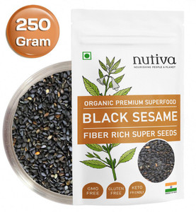 Nutiva Organics 250 Gram Kale Til (Black Sesame Seeds) Sesame (Raw ...