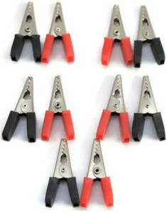 CyberSupreme SS CROCODILE CLIP SET OF 5 Electronic Components ...