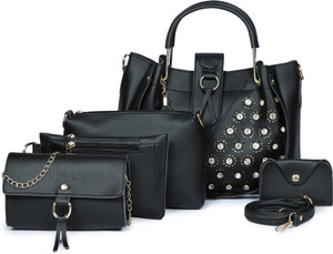 Buy GALIP Women Black Hand-held Bag Black Online @ Best Price in India ...