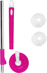 Zeom ®360 Degree Spin Mop Stick Expandable Stainless Steel Stick With 2 ...