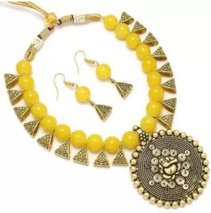 qto Alloy Gold-plated Yellow, Gold Jewellery Set Price in India - Buy ...