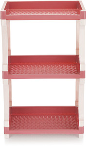 Flipkart SmartBuy Utensil Kitchen Rack Plastic 3-Layer Multi-Purpose ...