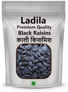 Ladila Black Raisins |Dry Grapes | Kali Kishmish| Black Kismis 250gm ...