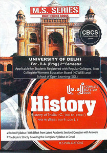 MS Series Delhi University BA Prog 1st Year History (History Of India ...