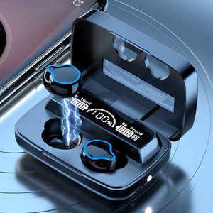 ISYSGO Mini Power Bank Earbuds LED Display Flashlight Wireless Earphone ...